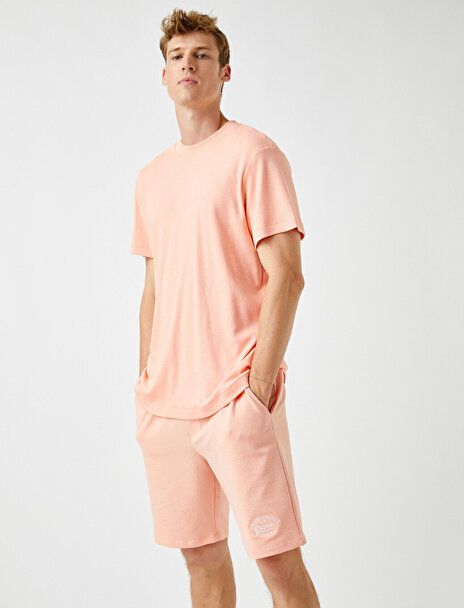 Koton Erkek Bağcıklı Şort Logolu