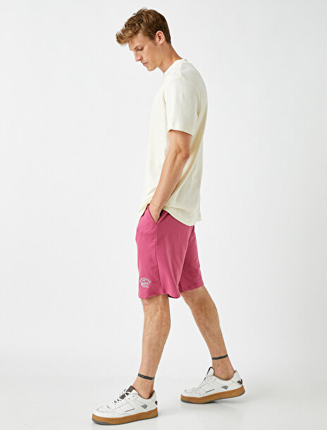 Koton Erkek Bağcıklı Şort Logolu