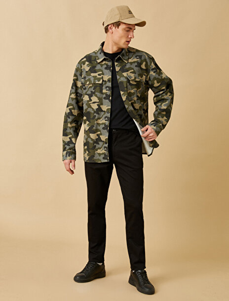 Koton Erkek Slim Fit Pantolon Cepli Pamuklu