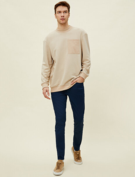Koton Erkek Skinny Fit Gabardin Kumaştan 5 Cepli Pamuklu Pantolon Koton Erkek Skinny Fit Gabardin Kumaştan 5 Cepli Pamuklu Pantolon