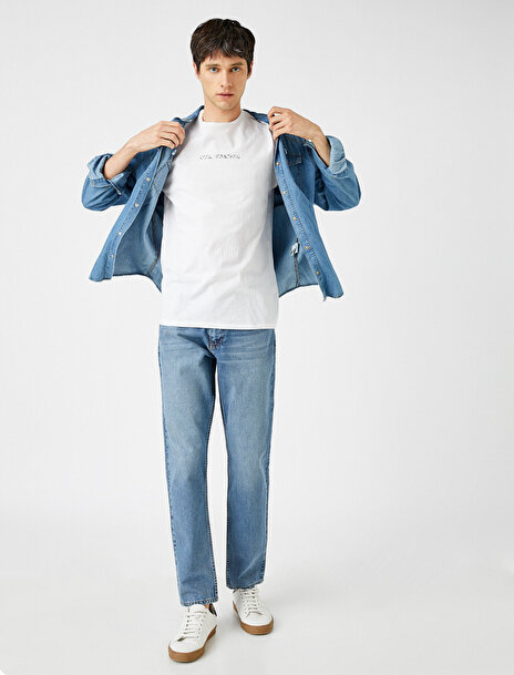 Koton Erkek Mark Straight Fit Jean Pantolon