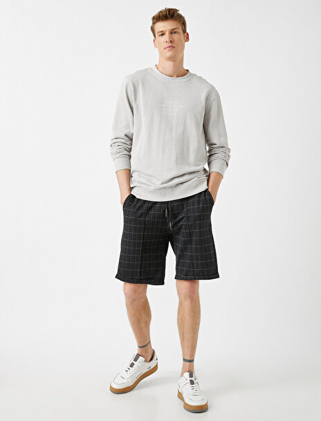 Koton Erkek Kareli Şort Pamuklu