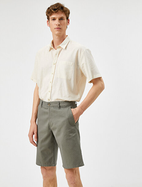 Koton Erkek Chino Şort Pamuklu