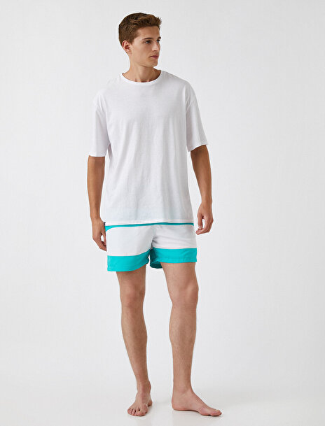 Koton Erkek Renk Bloklu Mayo