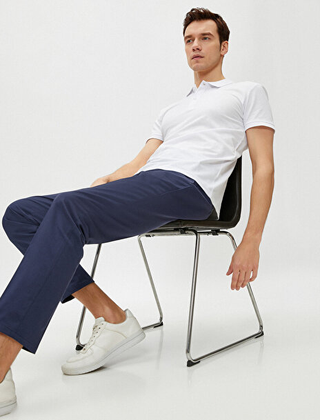 Koton Erkek Slim Fit Pantolon Pamuklu Cepli