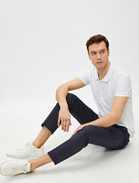Koton Erkek Slim Fit Pantolon Cepli Pamuklu
