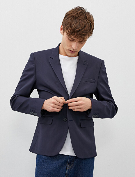 Koton Erkek Blazer Ceket Cepli