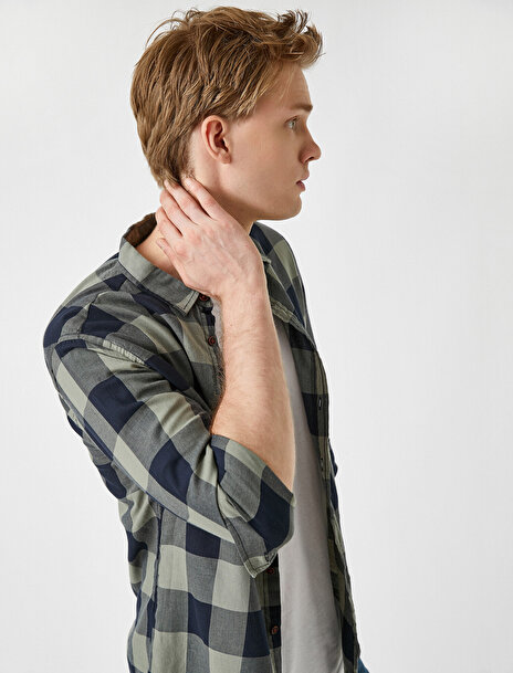 Koton Erkek Kareli Gömlek Pamuklu