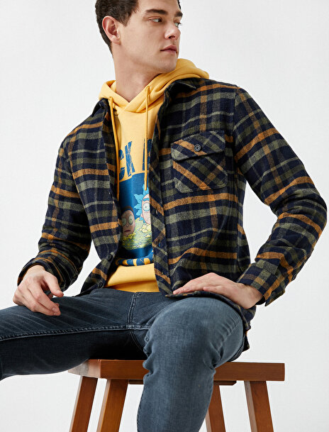 Koton Erkek Ekose Pamuklu Klasik Yaka Uzun Kollu Cepli Gömlek Koton Erkek Ekose Pamuklu Klasik Yaka Uzun Kollu Cepli Gömlek