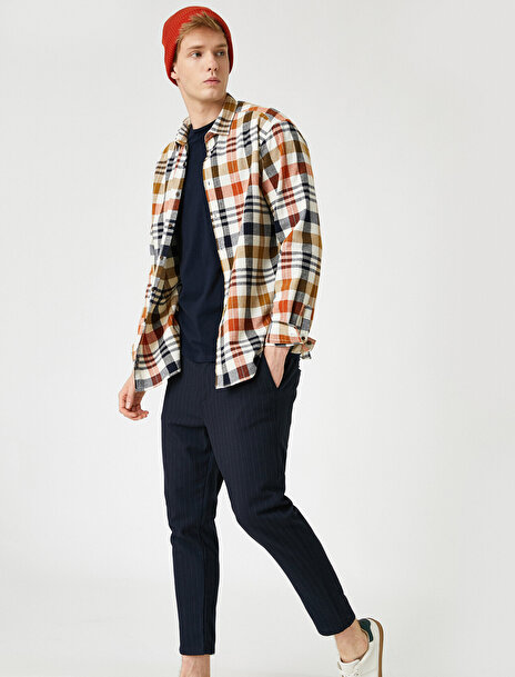 Koton Erkek Ekose Oduncu Gömleği Pamuklu