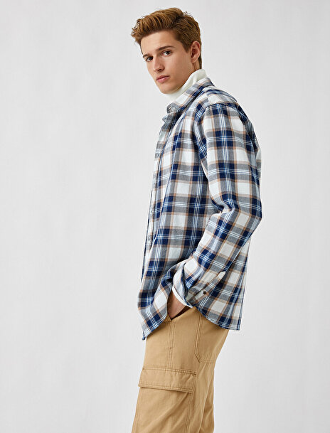 Koton Erkek Ekose Gömlek Pamuklu