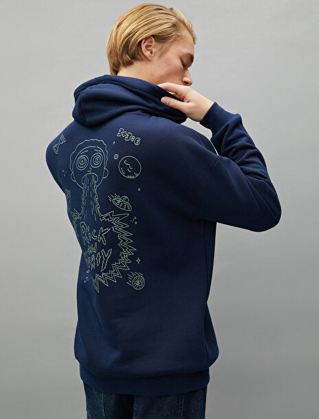 Koton Erkek Rick & Morty Lisanslı Baskılı Pamuklu Kapüşonlu Sweatshirt Koton Erkek Rick & Morty Lisanslı Baskılı Pamuklu Kapüşonlu Sweatshirt