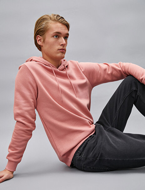 Koton Erkek Pamuklu Kapüşonlu Uzun Kollu Basic Sweatshirt Koton Erkek Pamuklu Kapüşonlu Uzun Kollu Basic Sweatshirt