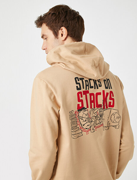 Koton Erkek Yazılı Baskılı Kapüşonlu Uzun Kollu Sweatshirt Koton Erkek Yazılı Baskılı Kapüşonlu Uzun Kollu Sweatshirt