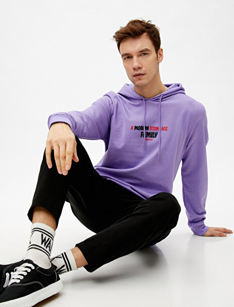 Koton Erkek Yazılı Baskılı Kapüşonlu Pamuklu Sweatshirt Koton Erkek Yazılı Baskılı Kapüşonlu Pamuklu Sweatshirt