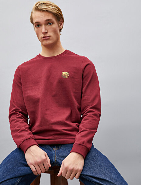 Koton Erkek Respect Life - Yaşama Saygı - Bisiklet Yaka İşlemeli Uzun Kollu Sweatshirt Koton Erkek Respect Life - Yaşama Saygı - Bisiklet Yaka İşlemeli Uzun Kollu Sweatshirt