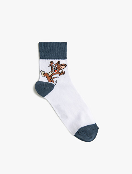 Koton Erkek Erkek Jerry Desenli Çorap Pamuklu Lisanslı Koton Erkek Erkek Jerry Desenli Çorap Pamuklu Lisanslı