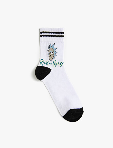 Koton Erkek Rick & Morty Çorap Lisanslı Baskılı Pamuklu