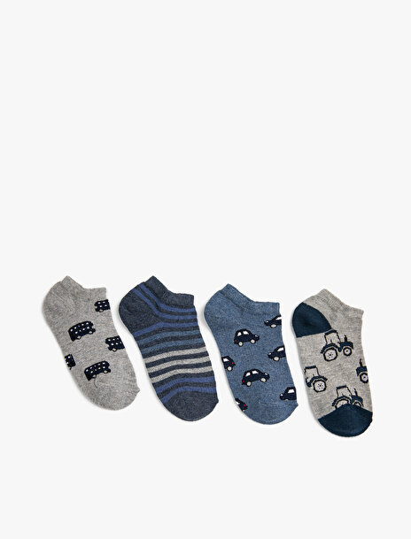 Koton Erkek Çocuk Erkek Çocuk Desenli Çorap Seti Pamuklu