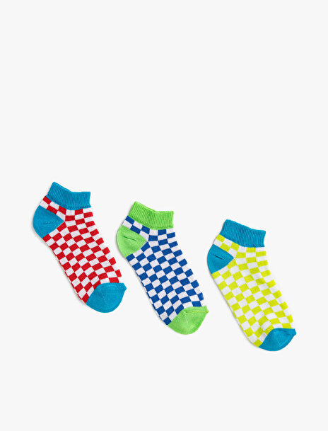 Koton Erkek Çocuk Erkek Çocuk Kareli Çorap Seti Pamuklu Koton Erkek Çocuk Erkek Çocuk Kareli Çorap Seti Pamuklu