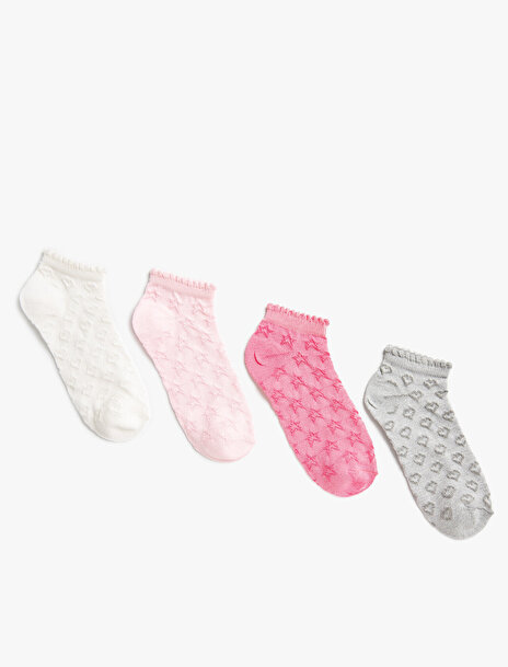 Koton Kız Çocuk Kız Çocuk Desenli Çorap Seti Pamuklu