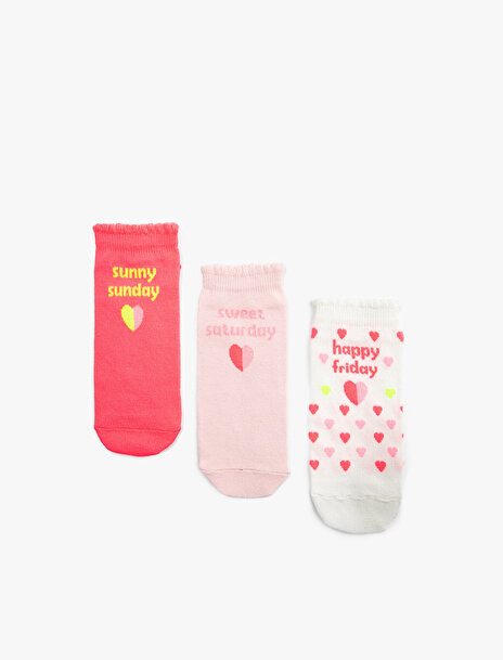 Koton Kız Çocuk Kız Çocuk Desenli Çorap Seti Pamuklu