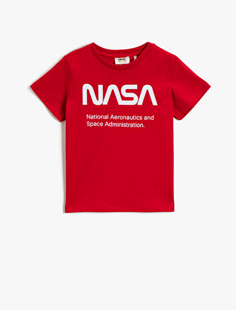 Koton Erkek Çocuk NASA Tişört Lisanslı Bisiklet Yaka Pamuklu Koton Erkek Çocuk NASA Tişört Lisanslı Bisiklet Yaka Pamuklu