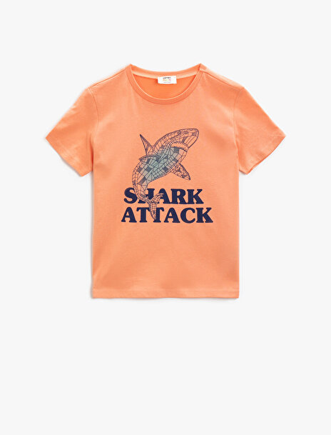 Koton Erkek Çocuk Yazılı Tişört Kısa Kollu Biisiklet Yaka Pamuklu Koton Erkek Çocuk Yazılı Tişört Kısa Kollu Biisiklet Yaka Pamuklu