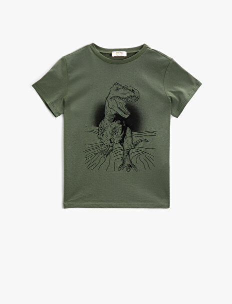 Koton Erkek Çocuk Dinozor Baskılı Tişört Kısa Kollu Pamuklu Koton Erkek Çocuk Dinozor Baskılı Tişört Kısa Kollu Pamuklu