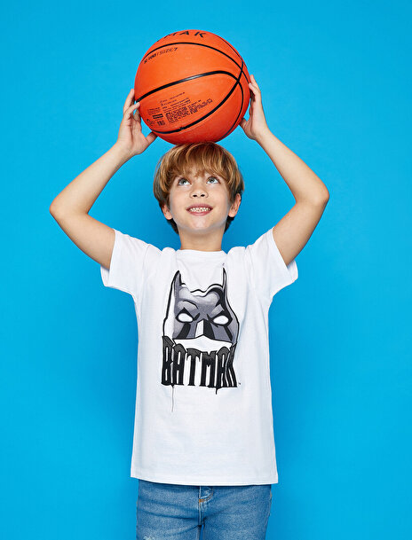 Koton Erkek Çocuk Batman Tişört Kısa Kollu Lisanslı Baskılı Pamuklu