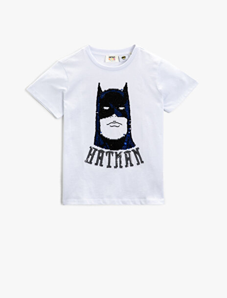 Koton Erkek Çocuk Batman Tişört Lisanslı Baskılı Pamuklu