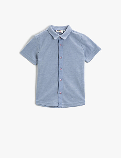 Koton Erkek Çocuk Polo Yaka Düğmeli Kısa Kollu Tişört