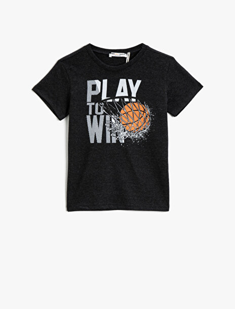 Koton Erkek Çocuk Basketbol Baskılı Tişört