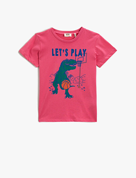 Koton Erkek Çocuk Dinozor Baskılı Tişört Pamuklu