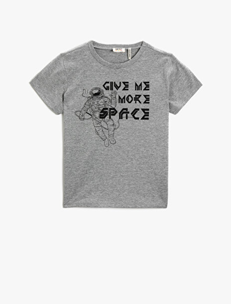 Koton Erkek Çocuk Yazılı Tişört Kısa Kollu Bisiklet Yaka Pamuklu Koton Erkek Çocuk Yazılı Tişört Kısa Kollu Bisiklet Yaka Pamuklu