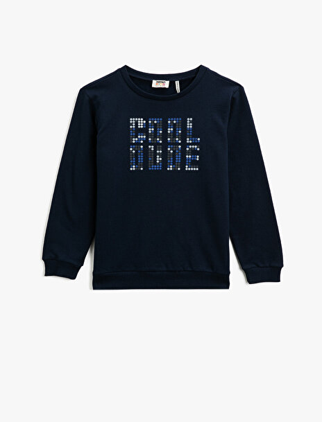 Koton Erkek Çocuk Yazılı Baskılı Bisiklet Yaka Uzun Kollu Pamuklu Sweatshirt Koton Erkek Çocuk Yazılı Baskılı Bisiklet Yaka Uzun Kollu Pamuklu Sweatshirt