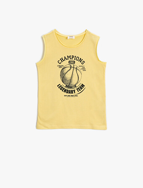 Koton Erkek Çocuk Baskılı Atlet Pamuklu