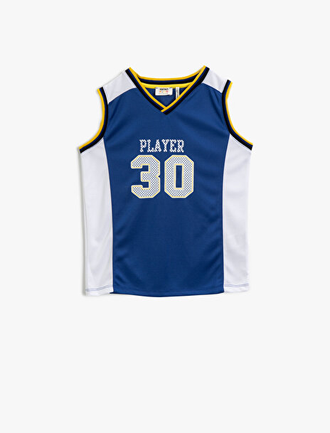 Koton Erkek Çocuk Baskılı Atlet Renk Bloklu