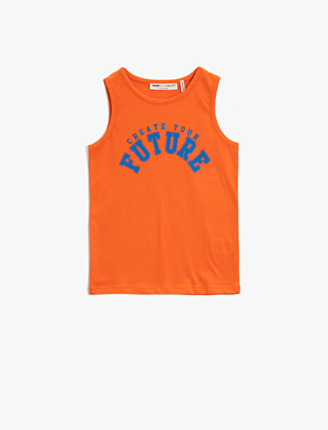 Koton Erkek Çocuk Sloganlı Atlet Pamuklu