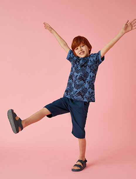 Koton Erkek Çocuk Kemerli Şort Pamuklu