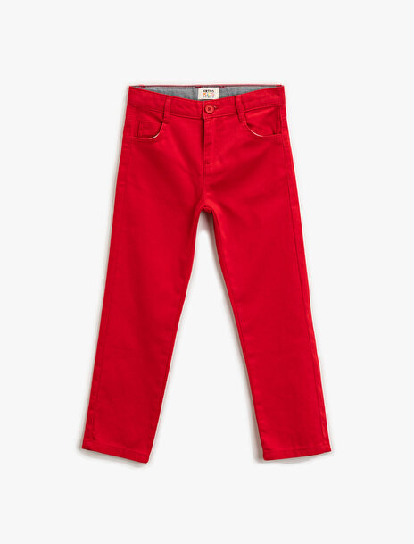 Koton Erkek Çocuk Pamuklu Chino Pantolon