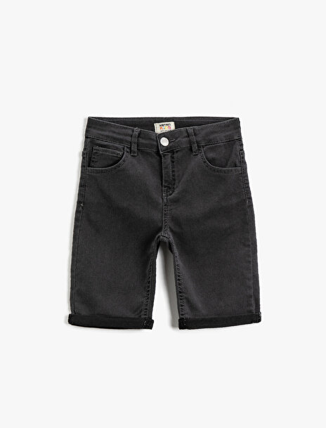 Koton Erkek Çocuk Slim Fit Şort Pamuklu Cepli