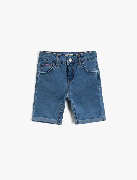 Koton Erkek Çocuk Slim Fit Şort Pamuklu Cepli