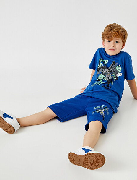 Koton Erkek Çocuk Batman Şort Lisanslı Pamuklu