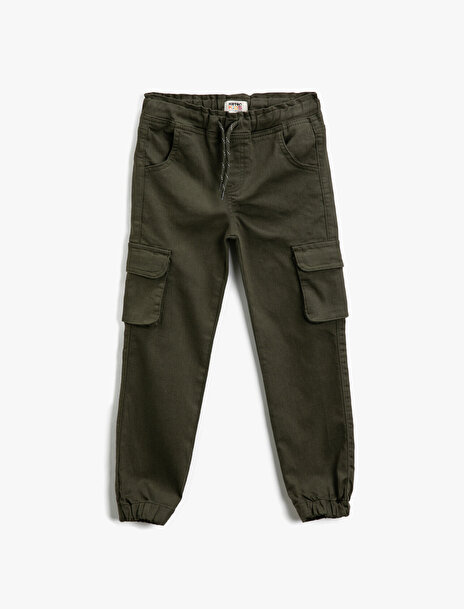 Koton Erkek Çocuk Beli Bağlamalı Kargo Pantolon
