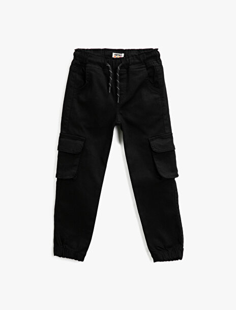 Koton Erkek Çocuk Beli Bağlamalı Kargo Pantolon
