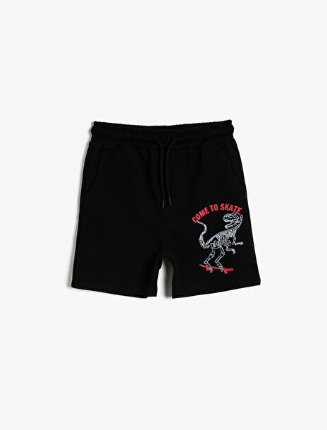 Koton Erkek Çocuk Dinozor Baskılı Şort Pamuklu