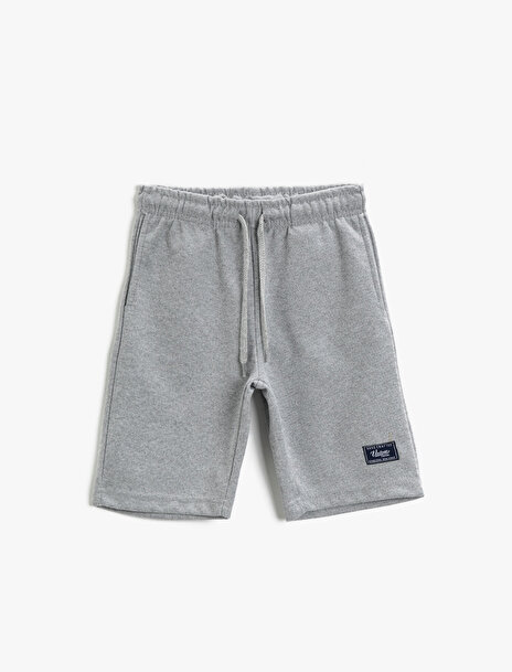 Koton Erkek Çocuk Bağcıklı Şort Logolu