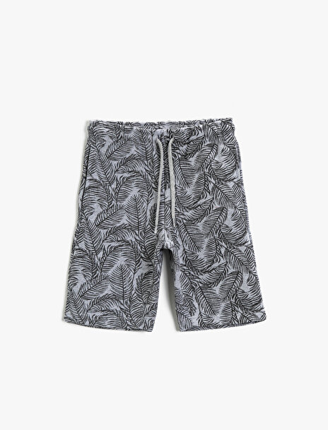 Koton Erkek Çocuk Yaprak Desenli Şort