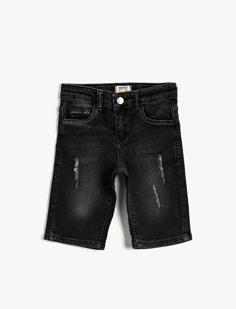 Koton Erkek Çocuk Jean Şort Pamuklu